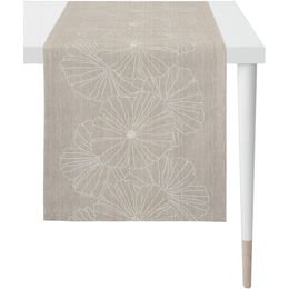 Tischl&auml;ufer Apelt "8027 LOFT STYLE", beige (natur), B:48cm L:140cm, Polyester, Viskose, Tischdecken, Jacquardgewebe