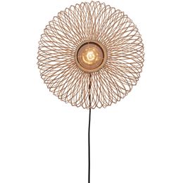 GOOD & MOJO Wandleuchte "CANGO", beige (natur), 1, &Oslash; 40cm, 1 Stk., Leuchten, Wandleuchte