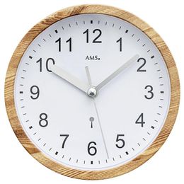 Funkwanduhr AMS, bunt, Wanduhren, &Oslash; 16cm, Quarzuhr,Kunststoff,Wohnzimmer,Esszimmer,K&uuml;che,Arbeitszimmer,B&uuml;ro,Flur