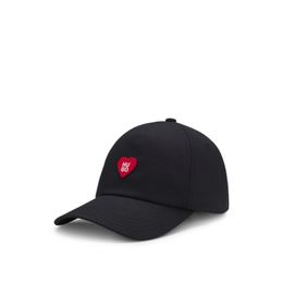 Baseball Cap Hugo "Cara Valentine", Damen, schwarz 002, Twill, Baumwolle, unifarben, Caps, mit Aufn&auml;her, Baumwoll-Twill