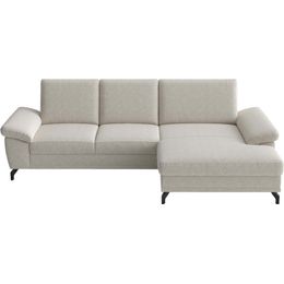 Sit & More Ecksofa SIT & MORE "Chelsea", nature, B:264cm H:89cm T:174cm, 100% Polyester, Sofas, Ecksofa, optional mit Bettfunktion und Bettkasten