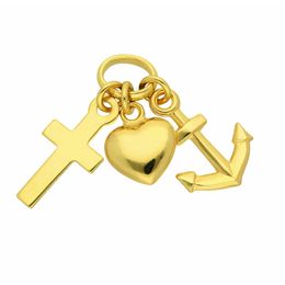 Adelia&acute;s Kettenanh&auml;nger ADELIA&acute;S "Anh&auml;nger Glaube - Liebe - Hoffnung 333 Gold ( 8K )", gold, Schmuckanh&auml;nger, Damen, Gold, Kettenanh&auml;nger, Goldanh&auml;nger Glaube-Liebe-Hoffnung