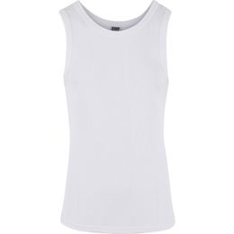 Tanktop Urban Classics "Urban Classics Herren Mens Tanktop", Herren, Gr. L, wei&szlig;, 100% Baumwolle, unifarben, slim fit, Tops Tanktop