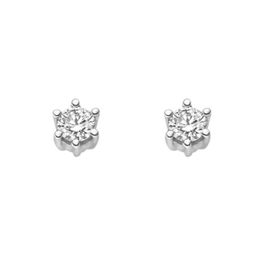 Adelia&acute;s Paar Ohrh&auml;nger ADELIA&acute;S, silber, Ohrringe, Damen, Damen, 0,2 VVS = sehr sehr kleine Einschl&uuml;sse, Diamanten Gold Wei&szlig;gold 585, Diamanten, Gold, Wei&szlig;gold 585, mit Diamant / Brillant f&uuml;r Damen