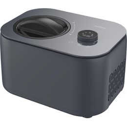 Medion Eismaschine "MD 100116", grau, B:35cm H:23cm T:26cm, Eismaschinen, Mixen, Eis, Joghurt oder Slush zubereiten, Eis nachk&uuml;hlen