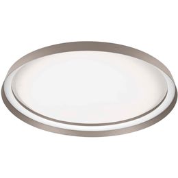 NOVA LUCE Deckenleuchte "ORMI", taupe, 1, &Oslash; 60cm H: 7cm, 1 Stk., Leuchten, Deckenleuchte