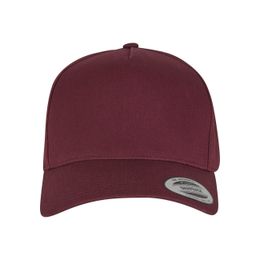 Flex Cap Flexfit "Flexfit Accessoires 5-Panel Curved Classic Snapback", Gr. onesize, maroon, 100% Baumwolle, unifarben, Caps
