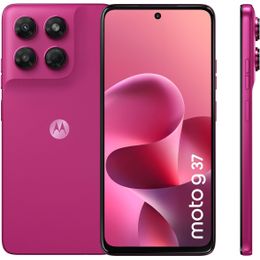 Motorola Smartphone "moto g37 128 GB", Energieeffizienz: A (A-G), pantone fuchsia rot, 128 GB, Mobiltelefone