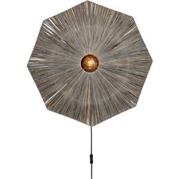 GOOD & MOJO Wandleuchte "Panama", grau (dunkelgrau), 1, &Oslash; 65cm, Leuchten, Wandleuchte