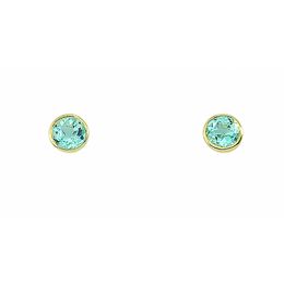 Adelia&acute;s Paar Ohrh&auml;nger ADELIA&acute;S "Ohrstecker Ohrringe 585 Gold ( 14K ) mit Aquamarin", gold, Ohrringe, Damen, Damen, Gold, Goldohrringe