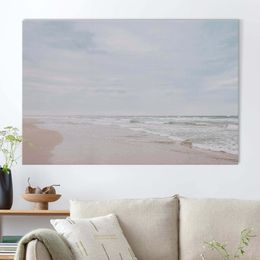 Bilderwelten Akustikbild | Wandbild schallabsorbierend - Strandimpressionen in Pastell II