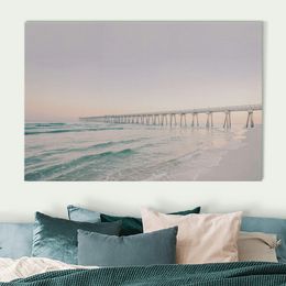 Bilderwelten Akustikbild | Wandbild schallabsorbierend - Strandimpressionen in Pastell