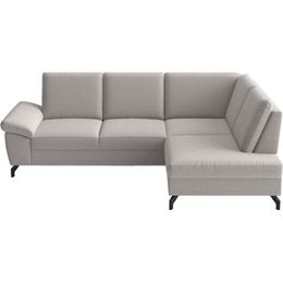 Sit & More Ecksofa SIT & MORE "Chelsea", hellgrau, B:249cm H:89cm T:190cm, 95% Polyester, 5% Polyamid, Sofas, Ecksofa, optional mit Bettfunktion und Bettkasten