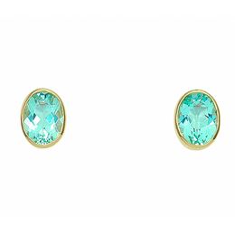 Adelia&acute;s Paar Ohrh&auml;nger ADELIA&acute;S "Ohrstecker Ohrringe 585 Gold ( 14K ) mit Aquamarin", gold, Ohrringe, Damen, Damen, Gold, Goldohrringe