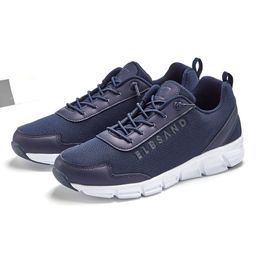Sneaker ELBSAND "Halbschuh, Freizeitschuh, Schn&uuml;rhalbschuh, Turnschuh, Slip-On-Sneaker", Herren, Gr. 38, marine, Obermaterial: 80% Textilmaterial, 20% Lederimitat. Decksohle: 100% Textilmaterial. Futter: 100% Textilmaterial. Laufsohle: 100% Synthetik, unifarben, Schuhe Sneaker, im sportiven Look mit ultraleichter Sohle, Unisex