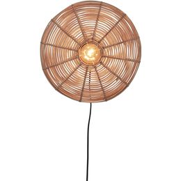 GOOD & MOJO Wandleuchte "TANAMI", braun, 1, &Oslash; 40cm, 1 Stk., Leuchten, Wandleuchte