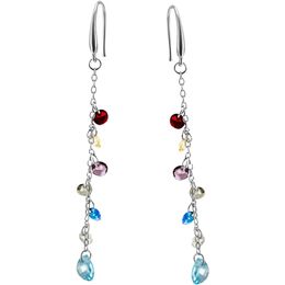 Paar Ohrhaken Firetti "Schmuck Geschenk Silber 925 Ohrschmuck Ohrringe", bunt (silberfarben, t&uuml;rkis, kristallwei&szlig;, hellblau, rot, creme, violett, braun, t&uuml;rkis, kristallwei&szlig;, hellblau, rot, creme, violett, braun), Ohrringe, Damen, Silber 925 (Sterlingsilber), mit Zirkonia (synth.)