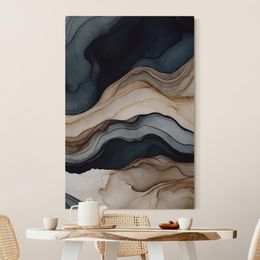 Bilderwelten Akustikbild | Wandbild schallabsorbierend - Fluid Art Wellen des Ozeans