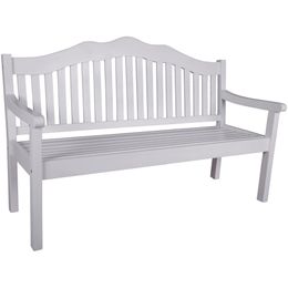 Gartenbank Garden Pleasure "Vancouver", wei&szlig; (wei&szlig; washed), B:160cm H:103cm T:64cm, Massivholz, Sitzb&auml;nke, Gartenbank