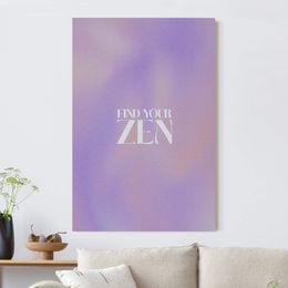 Bilderwelten Akustikbild | Wandbild schallabsorbierend - Find Your Zen Violett