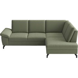 Sit & More Ecksofa SIT & MORE "Chelsea", olive, B:249cm H:89cm T:190cm, 95% Polyester, 5% Polyamid, Sofas, Ecksofa, optional mit Bettfunktion und Bettkasten