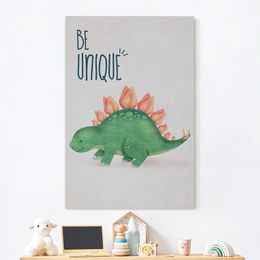 Bilderwelten Akustikbild | Wandbild schallabsorbierend - S&uuml;&szlig;e Dinos - Be unique