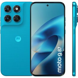 Motorola Smartphone "moto g87", Energieeffizienz: A (A-G), pantone blau atoll, 256 GB, Mobiltelefone