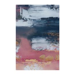 Bilderwelten Akustikbild | Wandbild schallabsorbierend - Rosa Sturm mit Gold