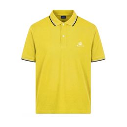 Poloshirt AQUASCUTUM ACTIVE "ACTIVE COTTON POLO Herren", Herren, Gr. L, gelb, Jersey, 100% Baumwolle, normal normal, Rundhals, Shirts, Poloshirt Herren, leichtes Kurzarmshirt, Polohemd, Outdoor, Sale