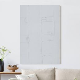 Bilderwelten Akustikbild | Wandbild schallabsorbierend - Wei&szlig;e Strukturen