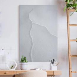 Bilderwelten Akustikbild | Wandbild schallabsorbierend - Sanfte Wei&szlig;e Linien