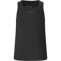 Tanktop Endurance "Besse jr.", M&auml;dchen, Gr. 116, schwarz, 88% Polyester, 12% Elasthan, unifarben, normal, Rundhals, Tops Tanktop, Quick Dry