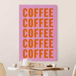 Bilderwelten Akustikbild | Wandbild schallabsorbierend - Pink Coffee