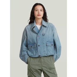 G-Star Raw Jeansjacke G-STAR "Parachute Oversized Jacke", Damen, Gr. M, vintage sandstorm, Obermaterial: 100% Baumwolle, Jacken Jeansjacke