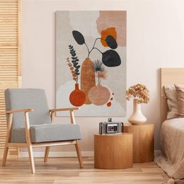 Bilderwelten Akustikbild | Wandbild schallabsorbierend - Boho Vasen