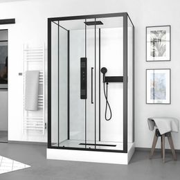 Komplettdusche MARWELL "White Rectangle", wei&szlig;, neutral, B:115cm H:215cm T:90cm, Duschkabinen, inkl. Armaturen