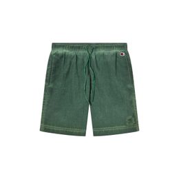 Badeshorts Champion "5-inch Men's swim shorts", Herren, Gr. L, N-Gr, foli, Web, Polyamid, ausgewaschen, unifarben, Badehosen Badeshorts, sportliche Schnittform, leichtes, schnelltrocknendes Material