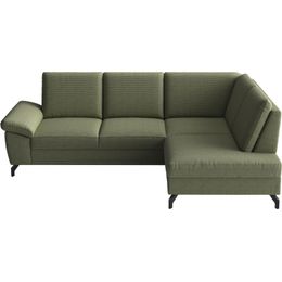 Sit & More Ecksofa SIT & MORE "Chelsea", olive, B:249cm H:89cm T:190cm, 100% Polyester, Sofas, Ecksofa, optional mit Bettfunktion und Bettkasten