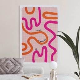 Bilderwelten Akustikbild | Wandbild schallabsorbierend - Don't overthink it