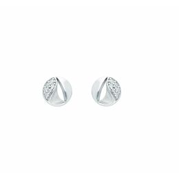 Adelia&acute;s Paar Ohrh&auml;nger ADELIA&acute;S "Ohrstecker Ohrringe 333 Wei&szlig;gold ( 8K ) mit Zirkonia", silber, Ohrringe, Damen, Damen, Gold, Goldohrringe