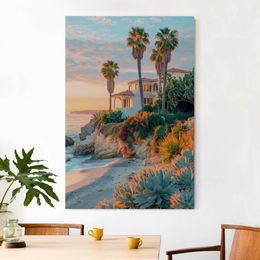 Bilderwelten Akustikbild | Wandbild schallabsorbierend - Goldene Stunde Laguna Beach