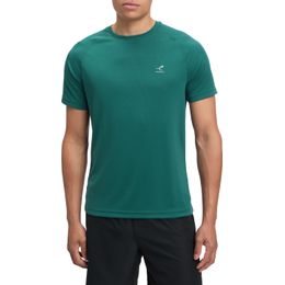 Laufshirt Energetics "HE.-T-SHIRT MARTIN SHORT SLEEVE M", Herren, Gr. L, 628 blau petrol, Obermaterial: 100% Polyester, Rundhals, Shirts Laufshirt, kurze &Auml;rmel, f&uuml;r sportliche Aktivit&auml;ten, mit DRY PLUS-Technologie