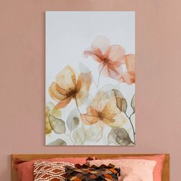 Akustikbild Zarte Aquarell Blumen