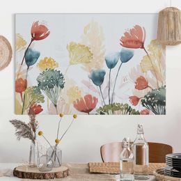 Bilderwelten Akustikbild Wildblumen im Sommer II