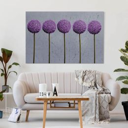 Bilderwelten Akustikbild | Wandbild schallabsorbierend - Allium Kugel-Bl&uuml;ten