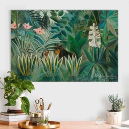Bilderwelten Akustikbild | Wandbild schallabsorbierend - Henri Rousseau - Dschungel am &Auml;quator