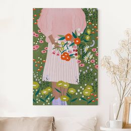 Bilderwelten Akustikbild | Wandbild schallabsorbierend - Blumen in der Hand