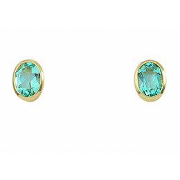 Adelia&acute;s Paar Ohrh&auml;nger ADELIA&acute;S "Ohrstecker Ohrringe 585 Gold ( 14K ) mit Aquamarin", gold, Ohrringe, Damen, Damen, Gold, Goldohrringe