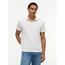 Poloshirt Tommy Hilfiger "MICROPRINT PIQUE", Herren, Gr. L, ivory petal, Piqu&eacute;, Obermaterial: 100% Baumwolle, regular fit normal, Shirts, mit geometrischem Muster, regular fit