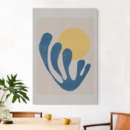 Bilderwelten Akustikbild | Wandbild schallabsorbierend - Sonnenaufgang mit Matisse